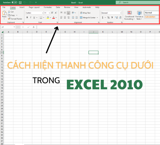 Cách Hiện Thanh Công Cụ Dưới Trong Excel 2010 Nhanh Nhất