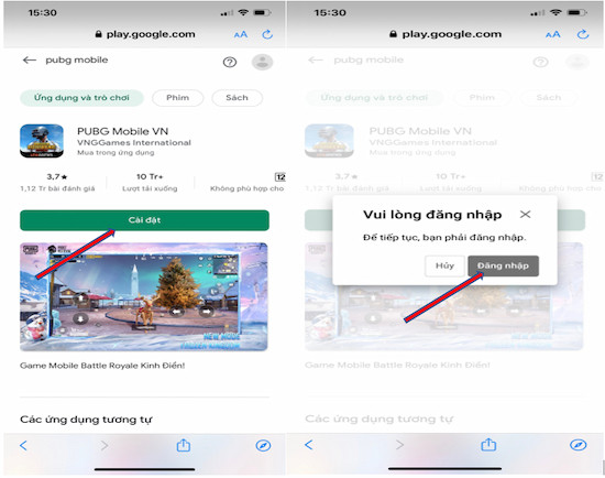 Cách đăng nhập PUBG Mobile bằng Google Play trên iOS