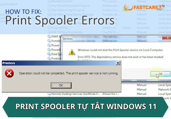 Sự cố Print Spooler tự tắt Windows 11 và cách khắc phục