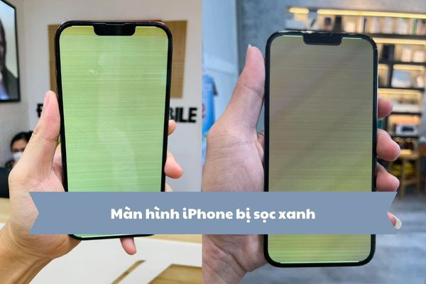 Sọc màn hình iPhone? Cách sửa màn hình iPhone bị sọc xanh