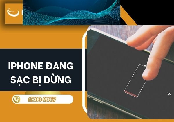 Sửa iPhone đang sạc bị dừng như thế nào? Nguyên nhân và cách khắc phục